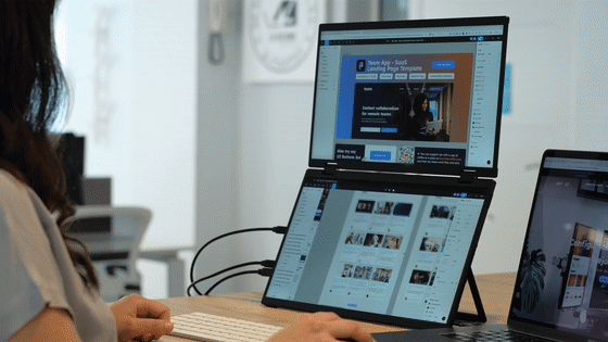 Klappbarer Monitor Tragbar Dual Stacked Bildschirm | UPERFECT – UPERFECT-DE